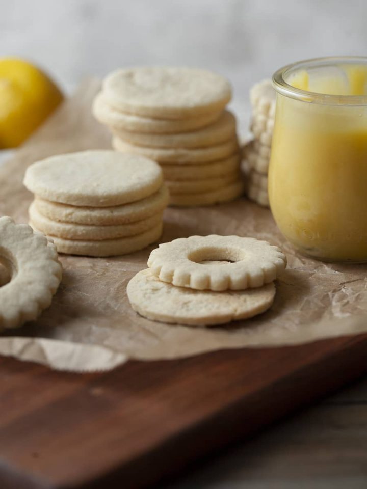 Gluten Free Lemon Curd Linzer Cookies - The Gluten Free Austrian