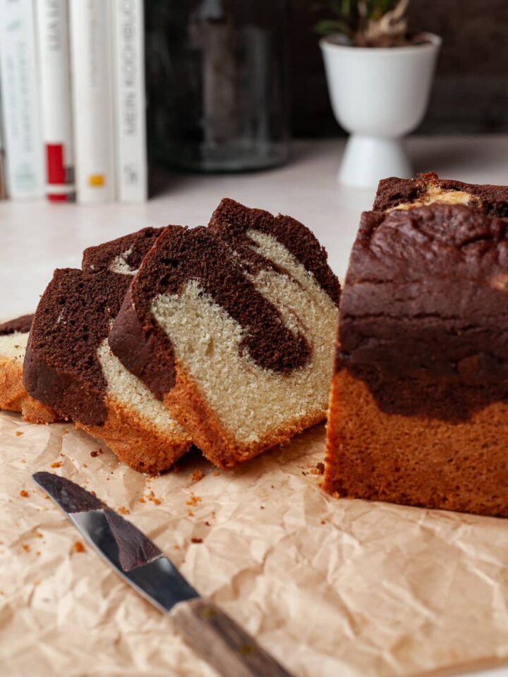 Gluten Free Marble Cake (Marmorkuchen) - The Gluten Free Austrian