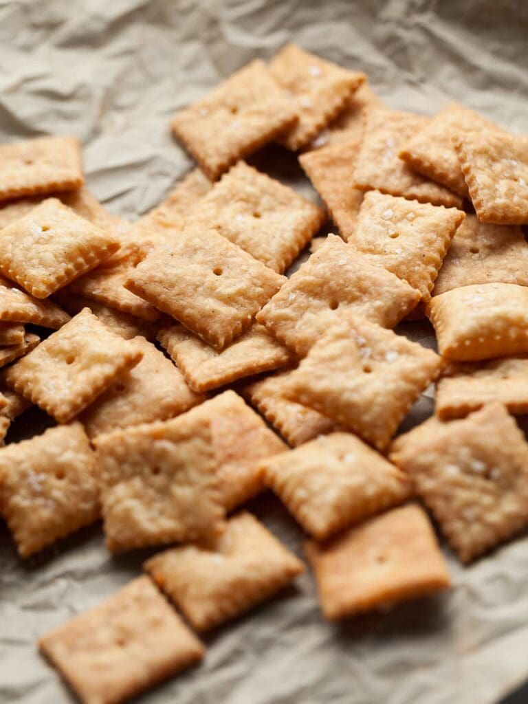 Gluten Free Sourdough Cheese Crackers - The Gluten Free Austrian