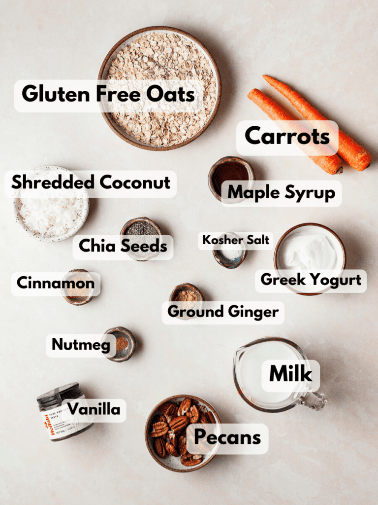 Gluten Free Carrot Cake Overnight Oats - The Gluten Free Austrian