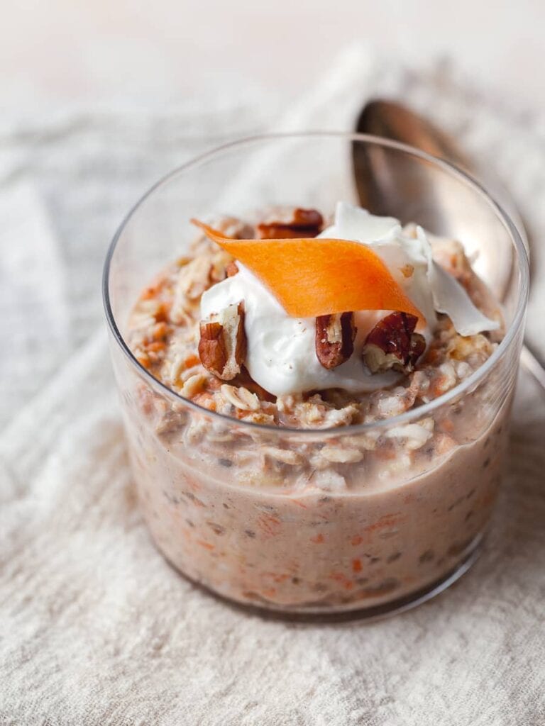 Gluten Free Carrot Cake Overnight Oats - The Gluten Free Austrian