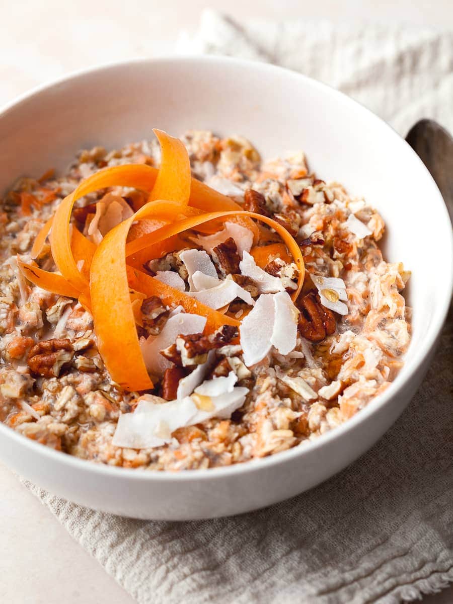 Gluten Free Carrot Cake Overnight Oats - The Gluten Free Austrian