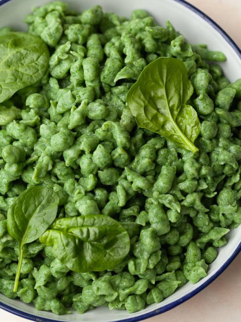 Gluten Free Spinach Spaetzle - The Gluten Free Austrian
